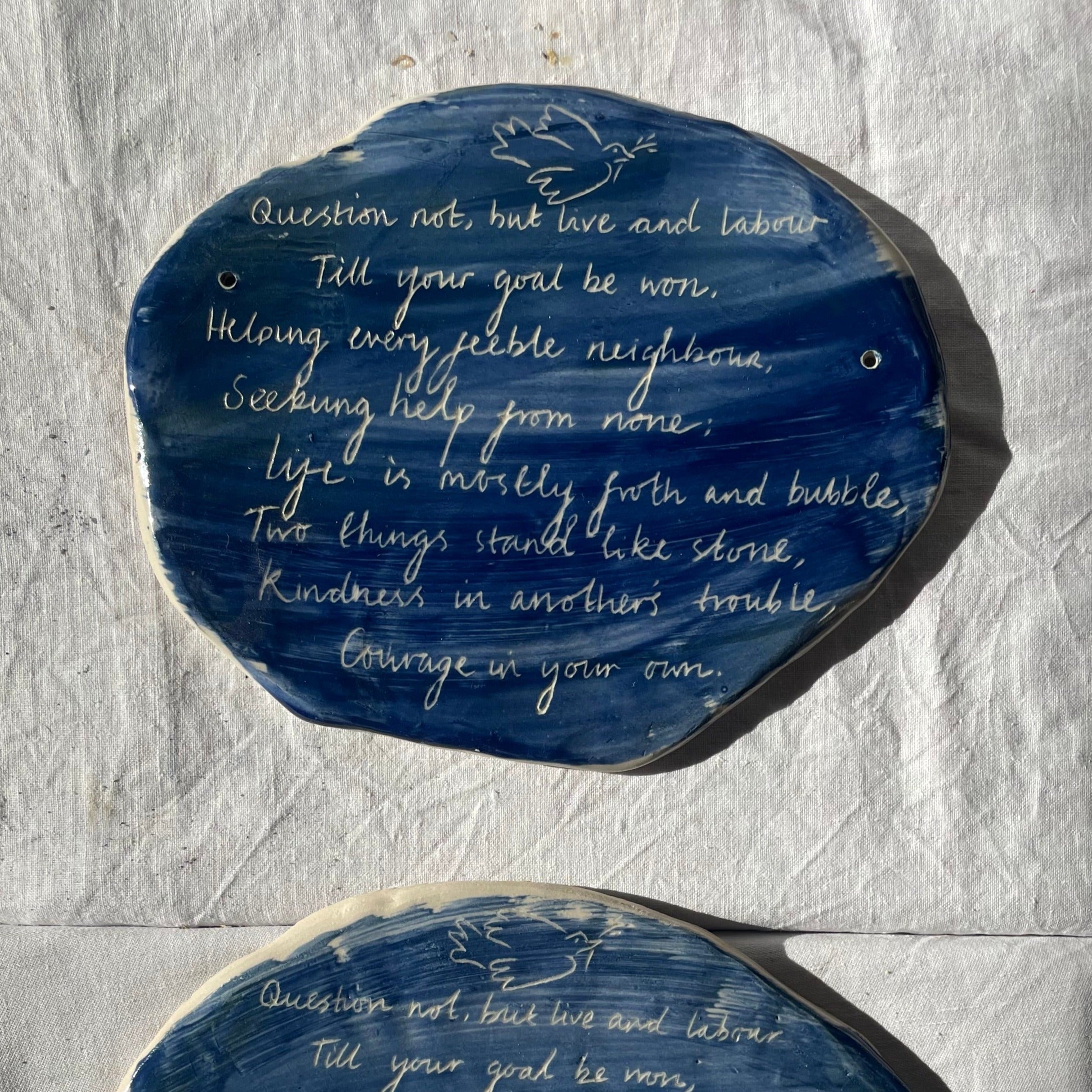 Ceramic plaques for children – Alex Robinson Design